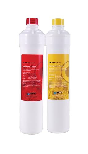 Watts Premier Bi-Annual RO Pure Plus 2-Pack Filtration Kit for 4 Stage ...