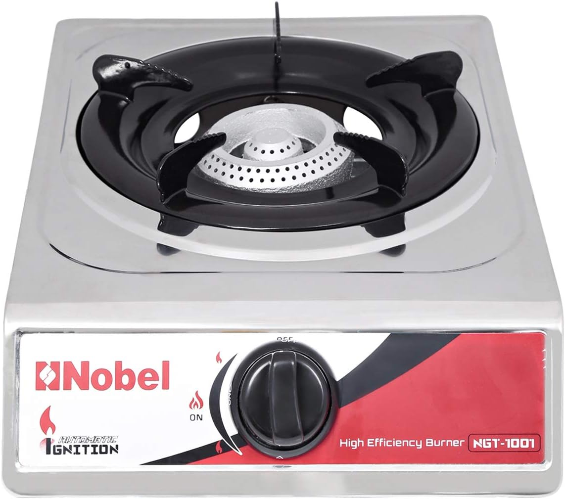 Nobel Single Burner Gas Stove with Auto Ignition - NGT-1001: Buy Online ...