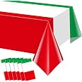 Amazon.com: 6Pack Italian Flag Tablecloth, Themed Disposable Plastic ...
