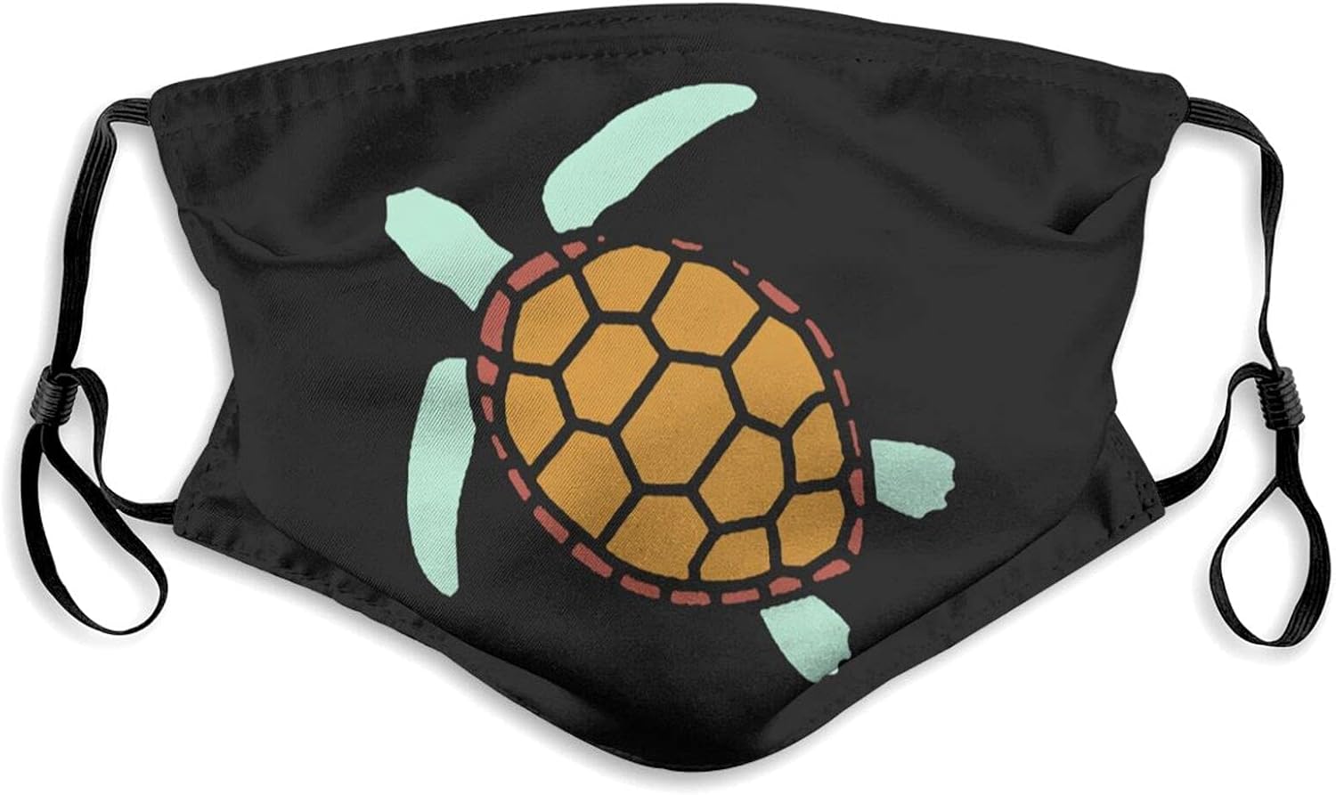 Gesdfwe Kids Face Mask Turtle Face Mask Reusable Dustproof Breathable 