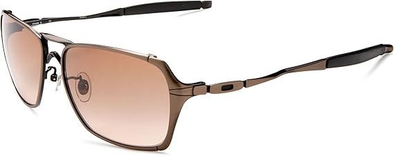 Oakley Men's Inmate Iridium Sunglasses, Brushed Chrome Frame/VR50 Brown ...