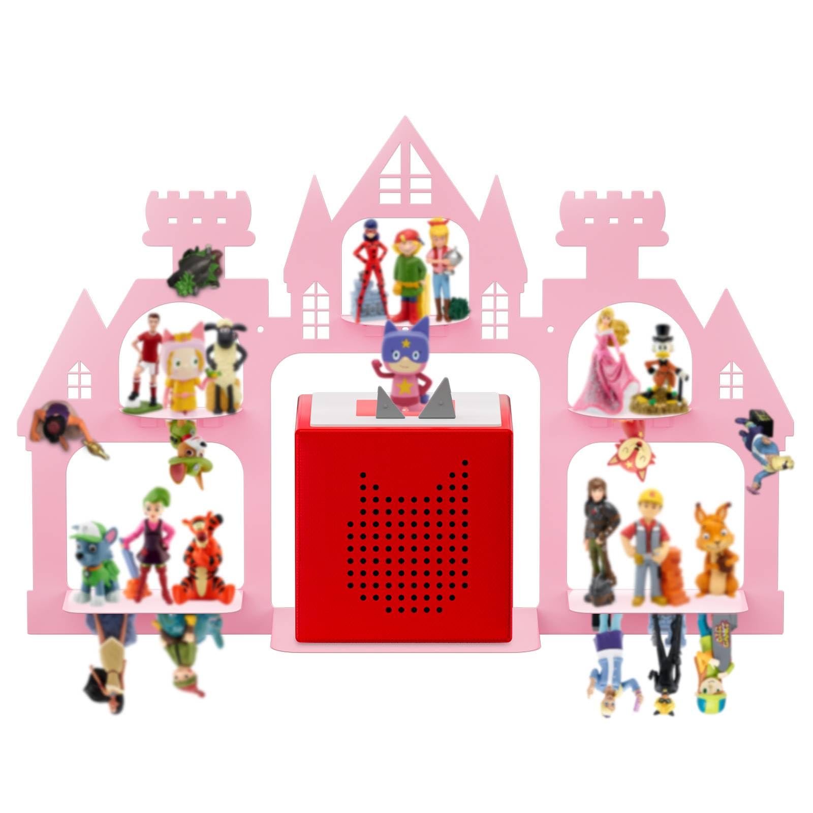 Demao for Toniebox Shelf Magnetic, Floating Shelf for Tonies Figures 20 ...