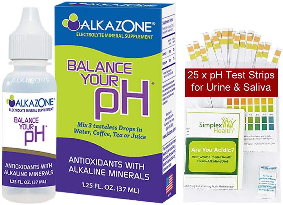 Alkazone pH Booster Drops for Alkaline Water Includes 25 x Free ...