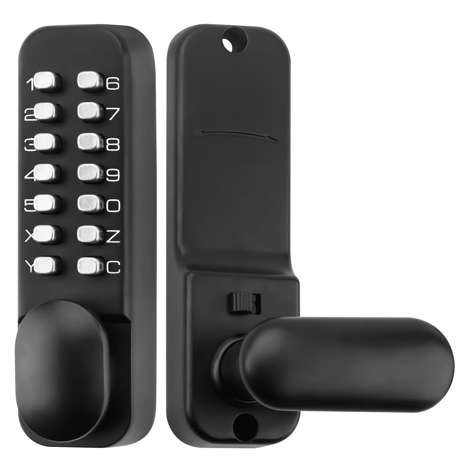 ANNFUZ 100% Mechanical Keyless Door Locks with Keypad Door Knob, Code ...