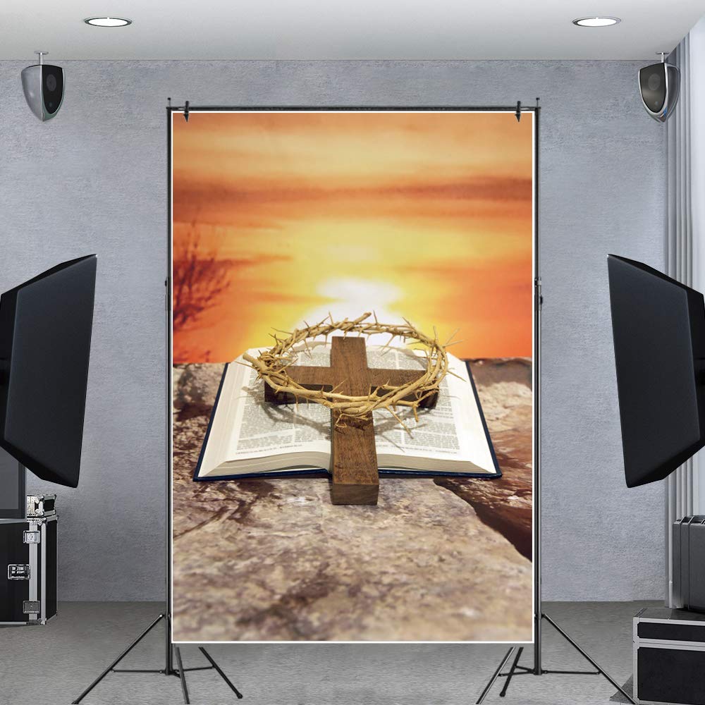 Renaiss 6x8ft Scripture Backdrop for Photoshoot Kids Christ Portrait ...