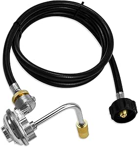 Amazon.com : Qnbes 6FT Propane Adapter Hose and Gas Grill Regulator Fit ...