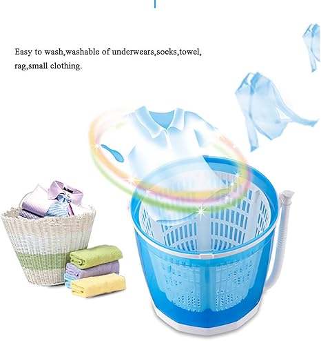 Mini Hand Cranked Washing Machine Portable Manual Non-Electric Washer ...