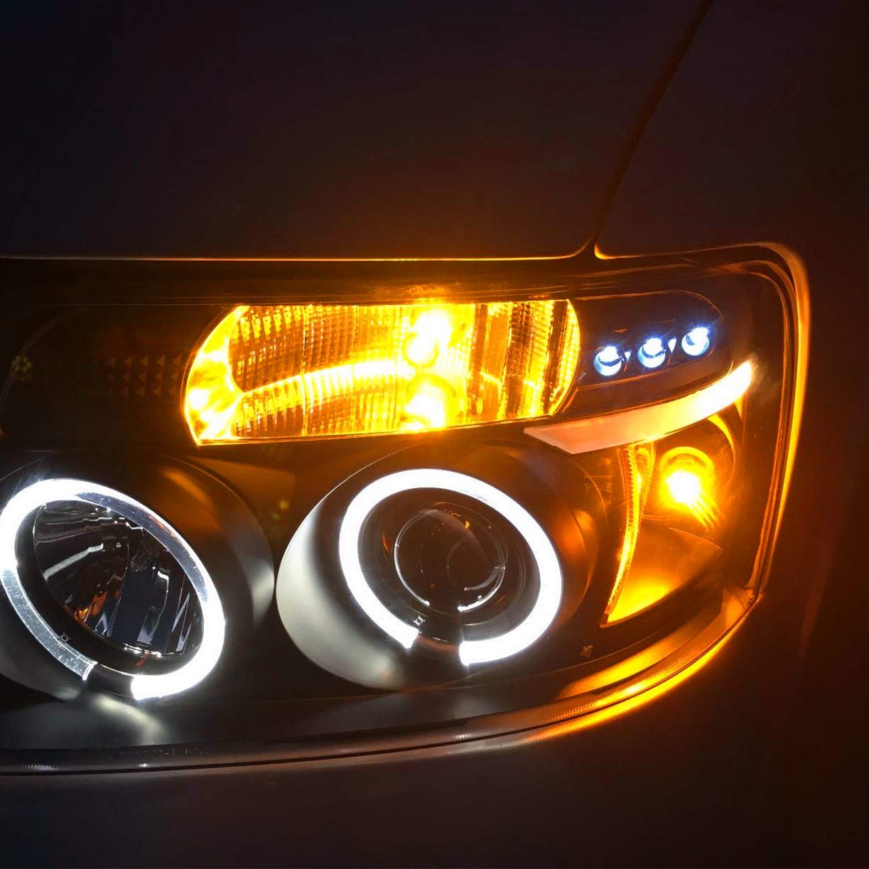 Mua Alla Lighting 2800lm 7440 7443 LED Turn Signal Lights Bulbs, Amber ...