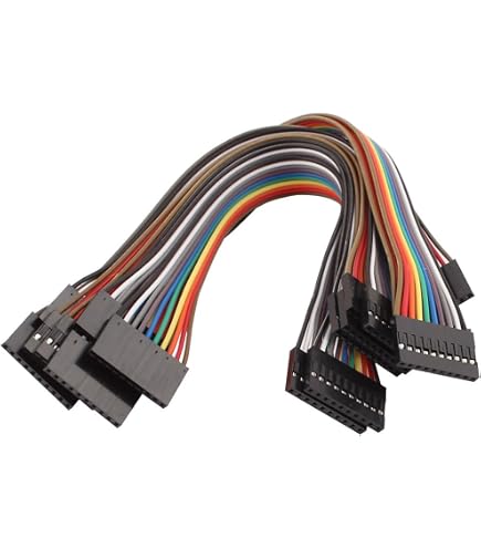 40 Pin Breadboard Wires Uxcell 40-Pin Female To Female Jumper Wires - 2 ...