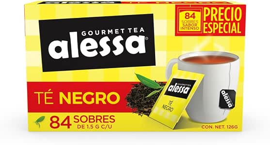 Alessa Gourmet Tea Té Negro, 84 Sobres de 1.5g c/u: Amazon.com.mx ...