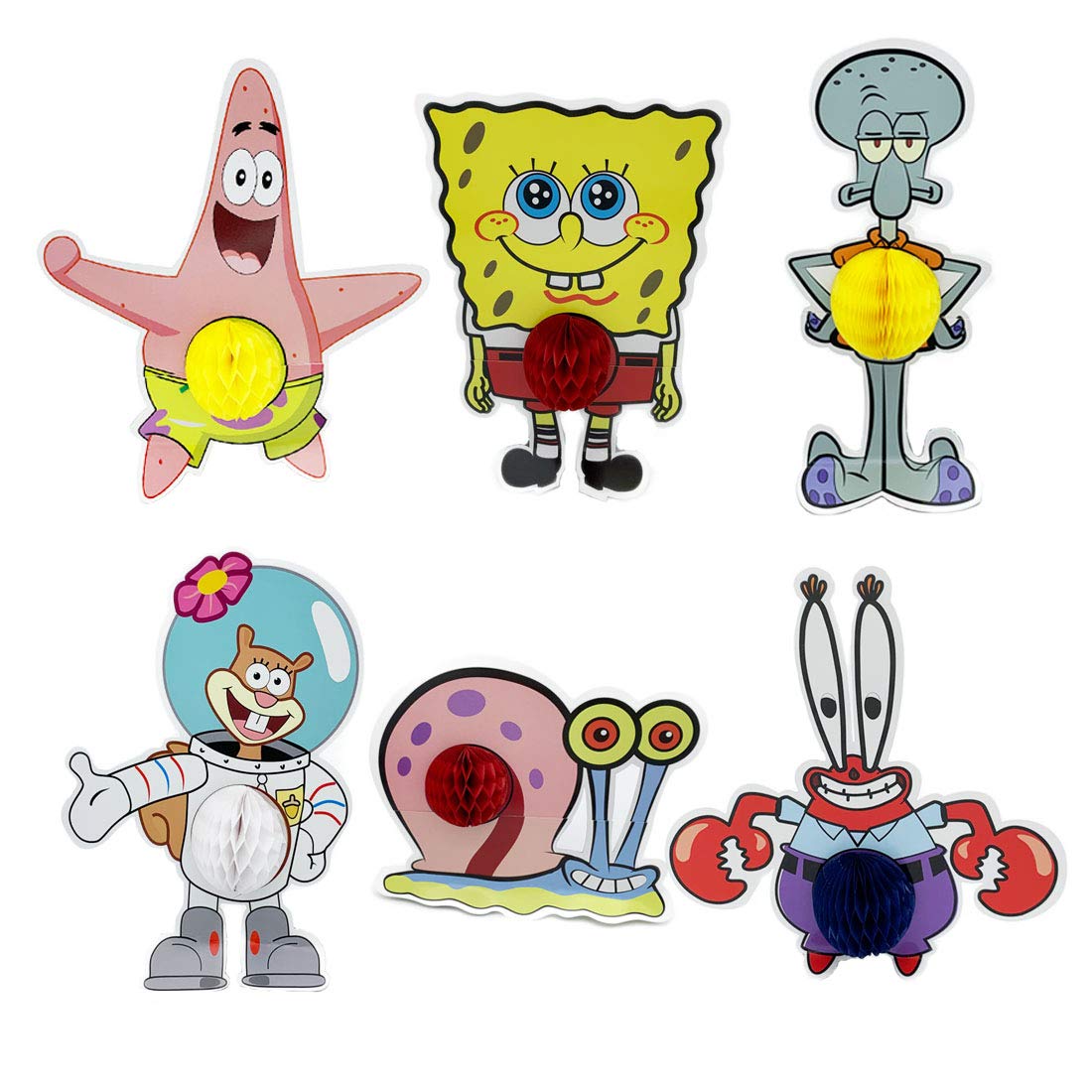 Buy Cartoon Spongebab Party Favors 6pcs Cartoon Honeycomb Centerpieces Buy Cartoon Spongebab Party Favors 6pcs Cartoon Honeycomb Centerpieces