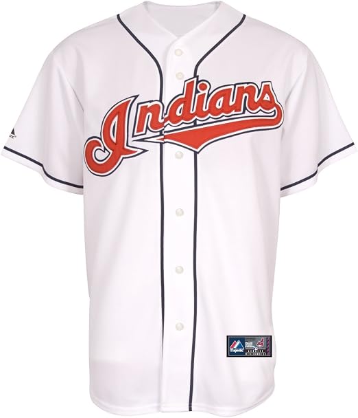 MLB Cleveland Indians réplica Jersey, Athletic Navy, X-Large: Amazon ...