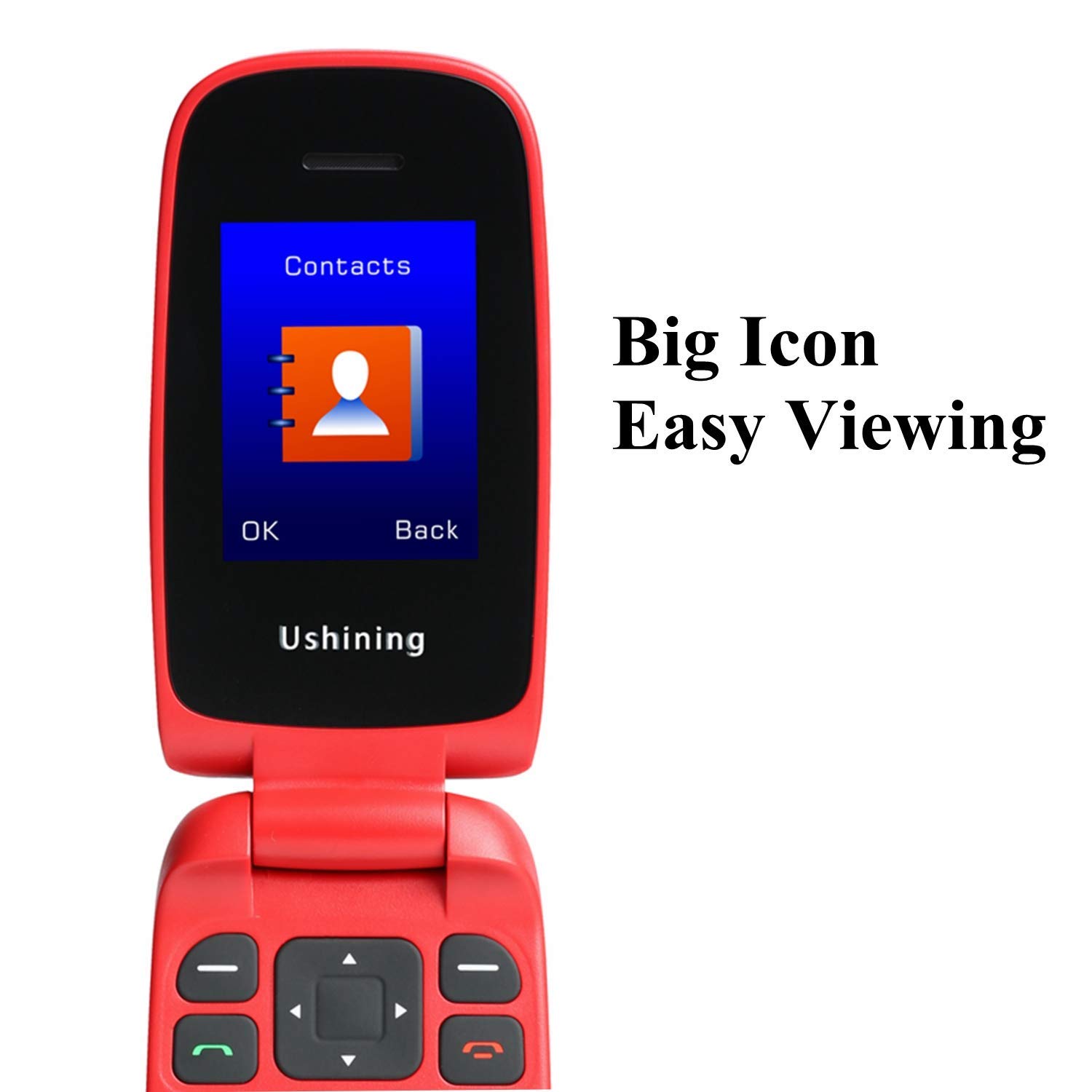 Mua Ushining 3G Unlocked Senior Flip Phone Large Icon Cell Phone Easy ...