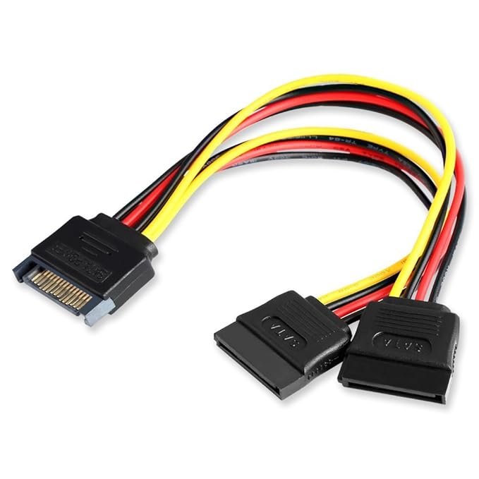 Duttek SATA to Dual SATA Power Y Splitter Cable Hard: Amazon.co.uk ...