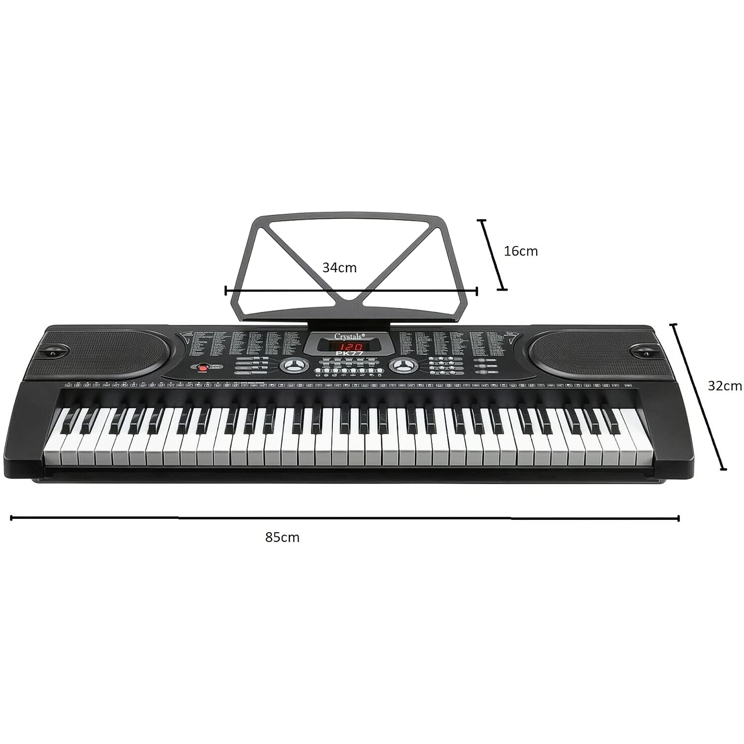 Mua Crystals® 61 Keys Electronic Teaching Keyboard Digital Music Piano ...