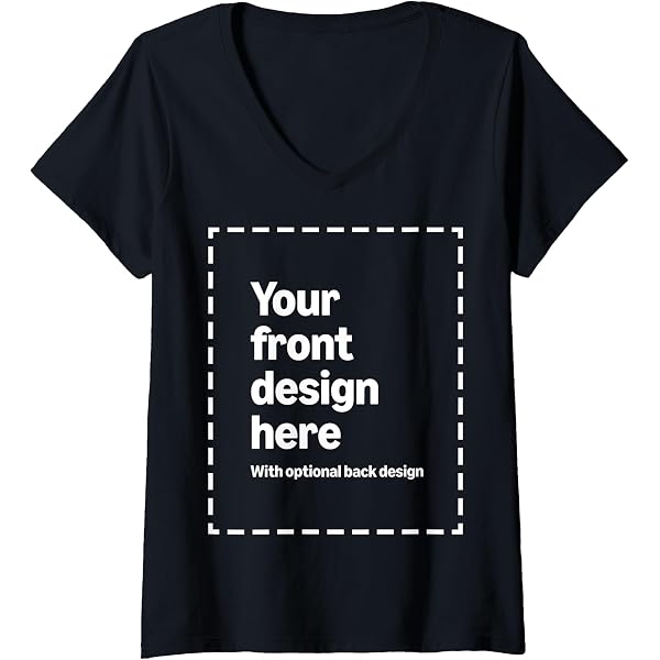 V Neck Front And Back T Shirt