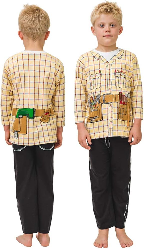 PLAY'N'WEAR Kids Handyman Pyjamas & Fun Dress-up Costume & Roleplay ...