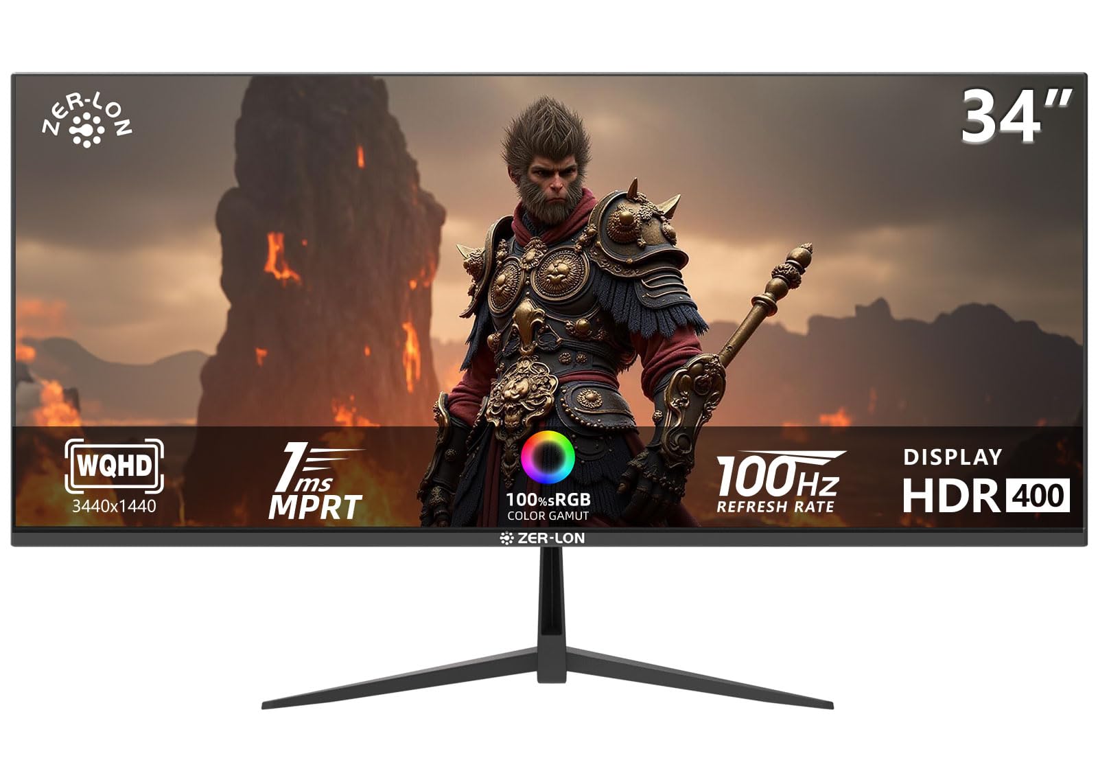 Mua ZER-LON 34 inch Ultrawide Gaming Monitor, 21:9, 3440x1440p 100Hz ...