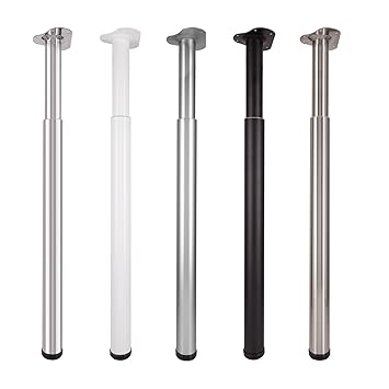 SO-TECH® Table Leg Height-Adjustable of 700-1200 mm/Ø 60 mm/Stainless ...