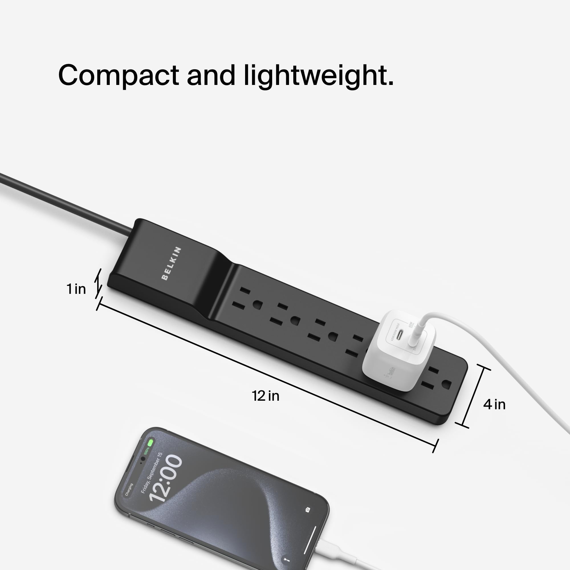 Mua Belkin Surge Protector Power Strip with 6 AC Outlets, 6ft/1.8M Long ...