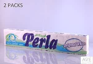 Amazon.com: PERLA White Laundry Soap 2 PACKS (2 packs = 8 bars) SEALED ...