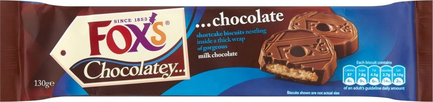 Fox's Chocolatey Chocolate Shortcake Biscuits 130G: Amazon.co.uk: Grocery