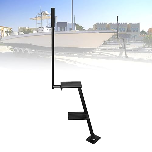 Gtouse Boat Trailer Steps with Handle Heavy Duty 2 Steps Boat Boarding ...