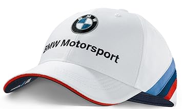 BMW Genuine Motorsport Unisex Team Adjustable Baseball Cap Hat White ...