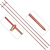 MOKIKUBA 8ft Ground Rod Kit 5/8” Clad Copper Grounding Rod with ...