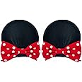 Amazon.com: Red Polka Dot Bow Mouse ears Clips for Girls Toddlers Hair ...