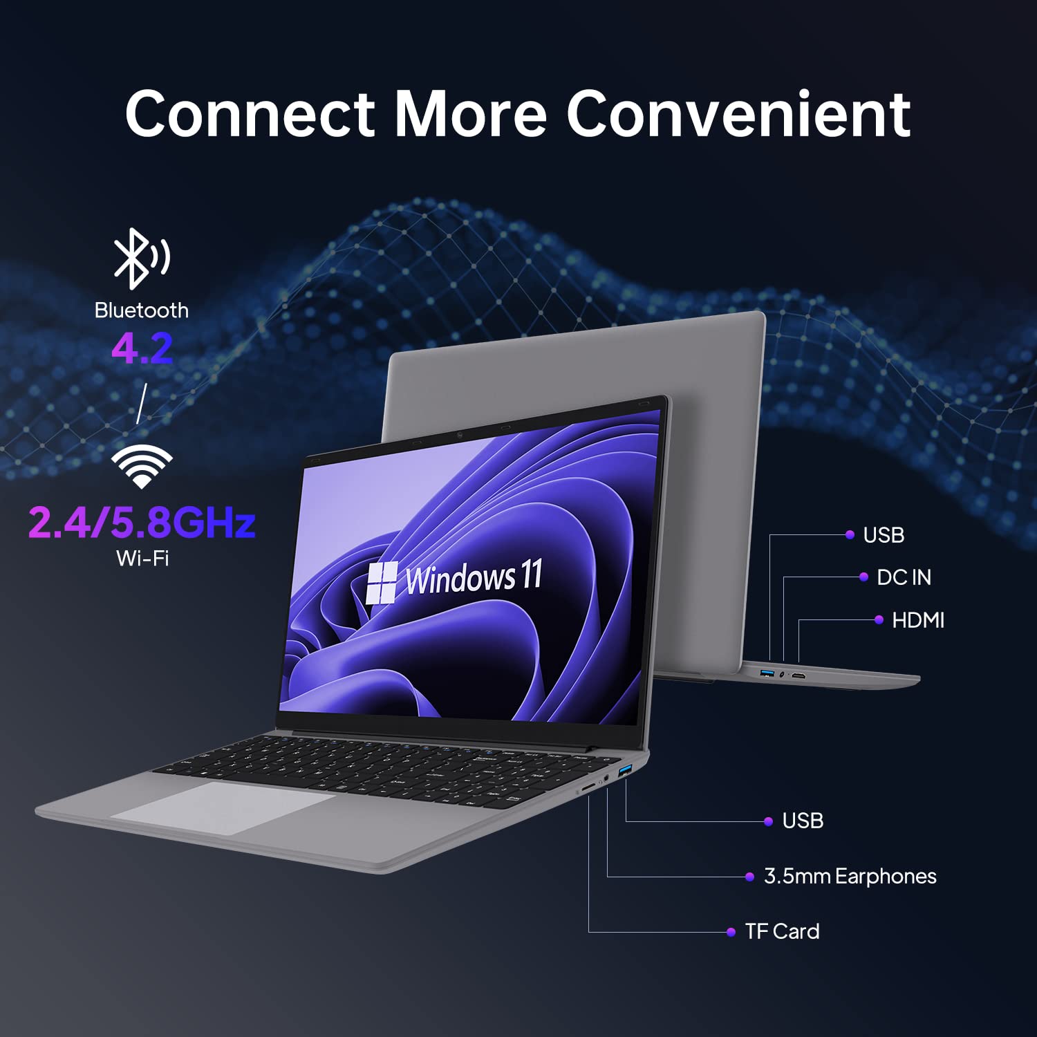 Mua ApoloMedia Laptop Computer, 12GB RAM, 512GB SSD, Expandable 1TB ...