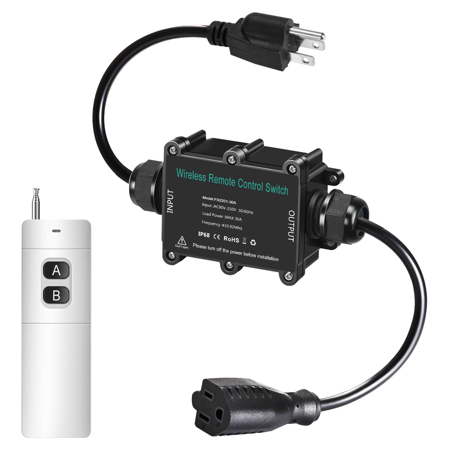 Mua CHAOSEND AC110V Waterproof Box Power Switch, Waterproof Electrical ...