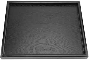 Amazon.com: Solid Wood Serving Tray Rectangle Shape Tea Coffee Drinks ...