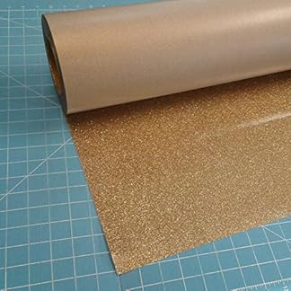 Siser Glitter Old Gold 20" x 10' Iron on Heat Transfer Vinyl Roll, HTV ...