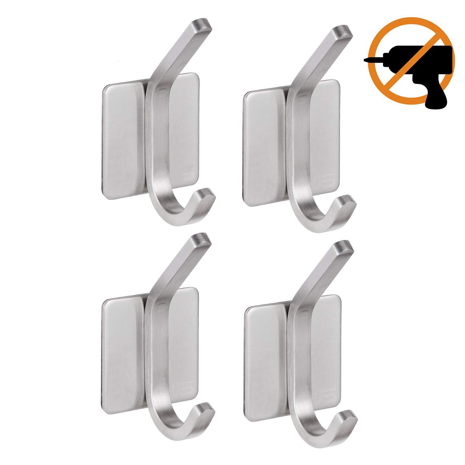 Fai da te Ganci portasciugamani 4 Pezzi Portasciugamani Adesivo Bagno ...