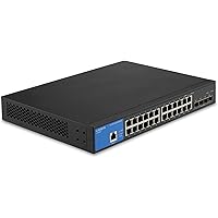 Amazon.com: Linksys LGS328C 24 Port Gigabit Managed Network Switch with ...