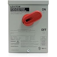 Leviton N3602 60 Amp, 600 Volt, Toggle In Type 3R Enclosure, Double ...
