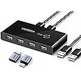 Amazon.com: UGREEN USB Switch Selector - 2-Port, 4 Device Sharing, Includes USB C 3.0 Adapter (2 ...