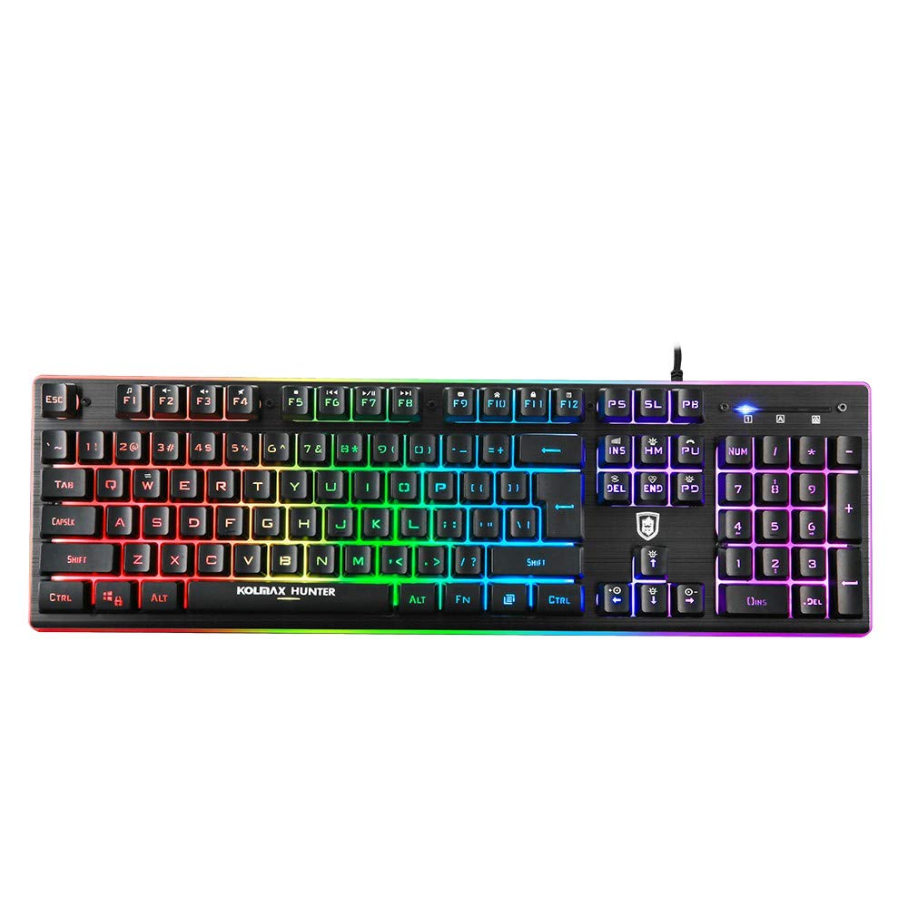 Mua KOLMAX HUNTER RGB Gaming Keyboard,104 Keys USB Wired Gaming ...