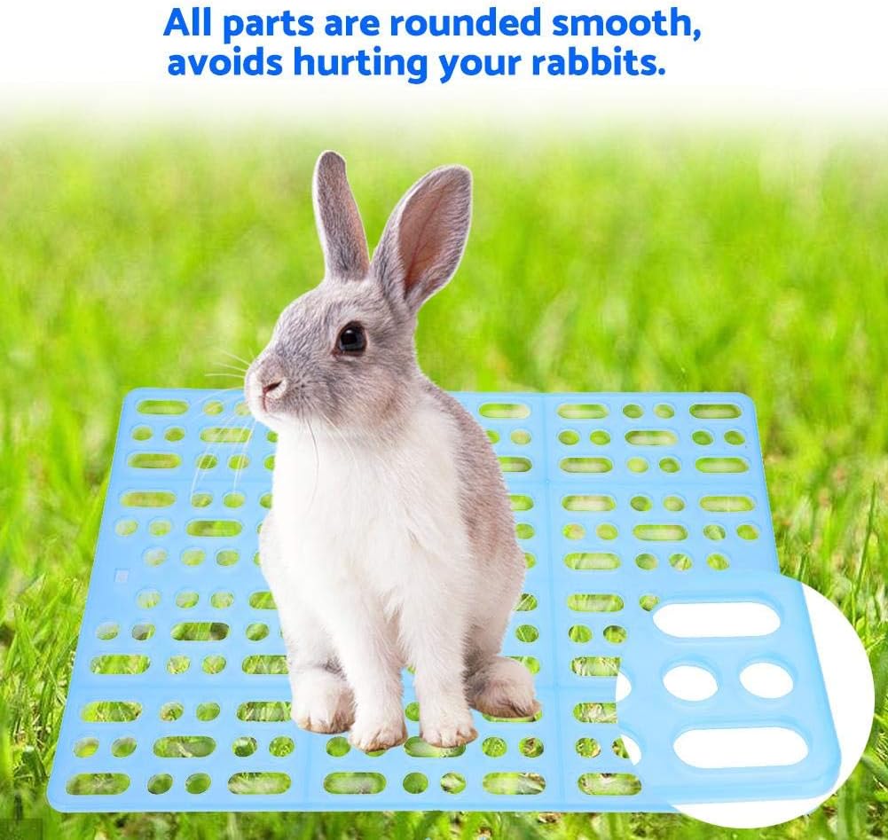 HEEPDD Rabbit Cage Mat, Plastic Hole Water Leak Mat with 2 Fixed Tabs ...