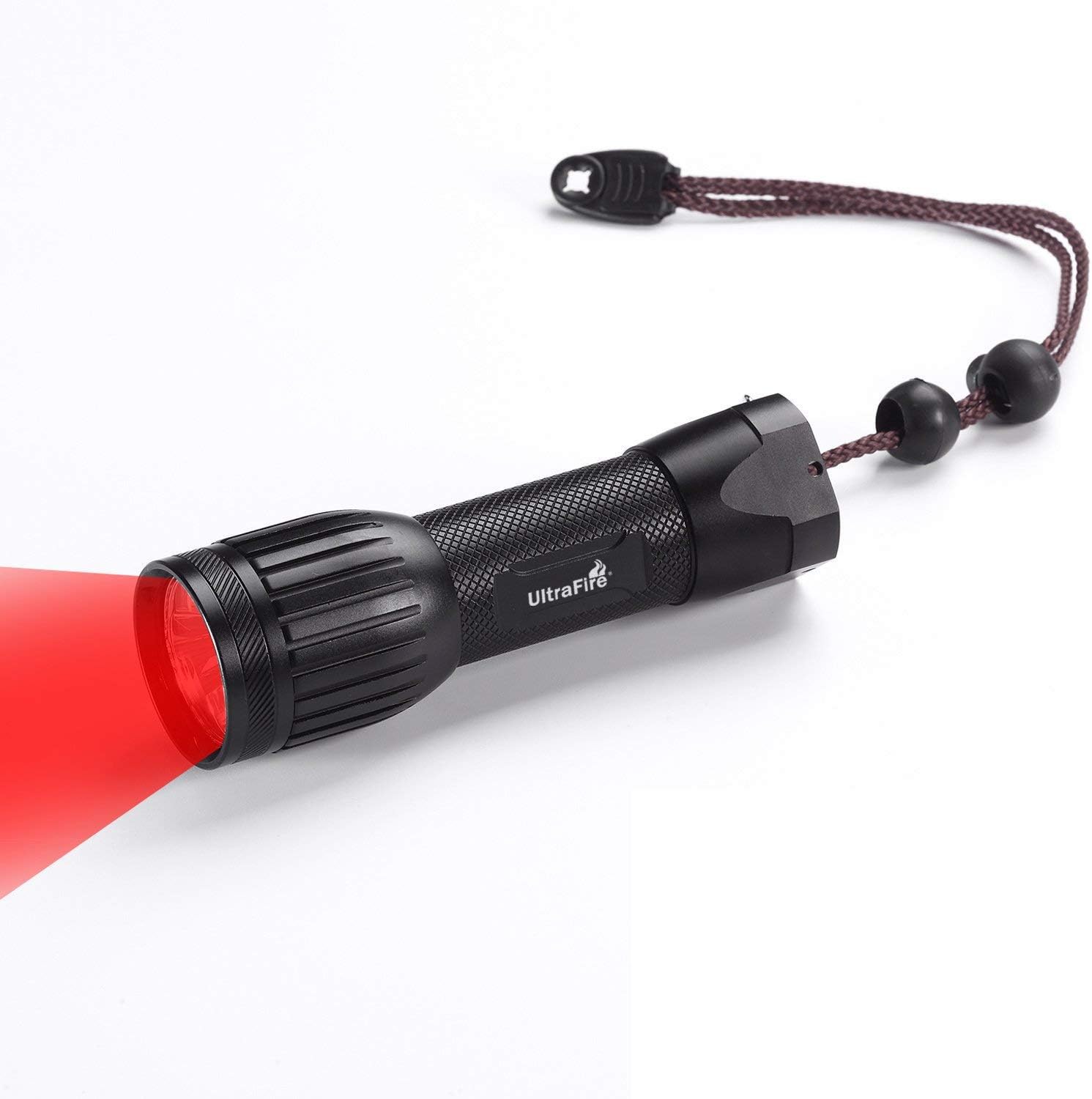 Ultrafire Linterna Rojo Linterna LED Tactica 500 Lumens Max 630 nm de ...