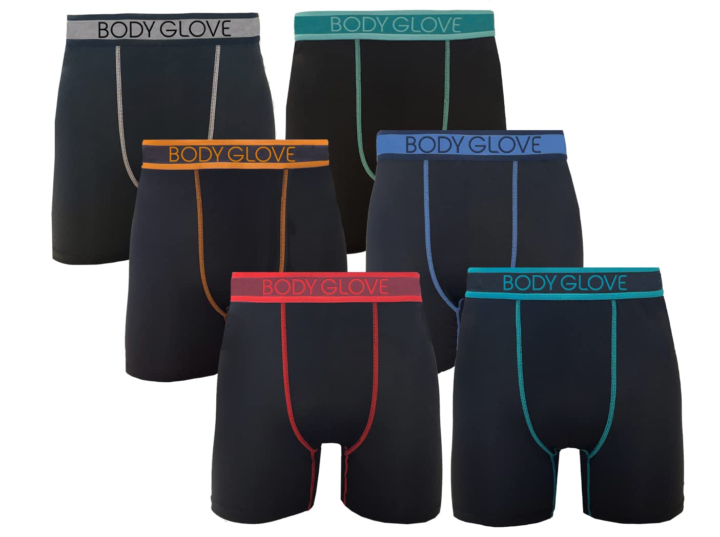 Body Glove Mens Boxer Briefs, Dry Fit Performance Underwear, Breathable ...