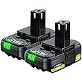 Amazon.com: TURPOW New Model 4.0Ah Replacement for Ryobi 18V Battery ...
