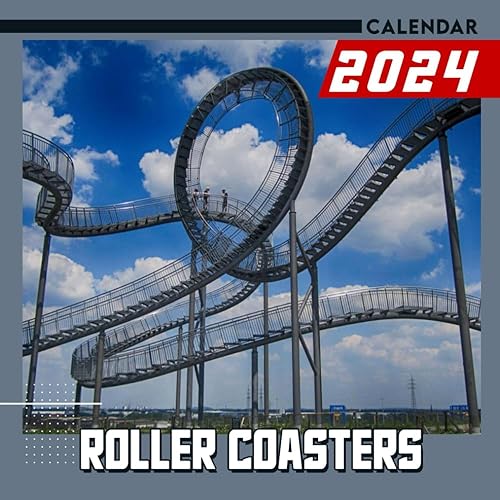 Roller Coasters 2024-2025 Calendar: 18 Month Calendar 2024 From January ...