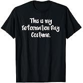 Amazon.com: Reformation Day Costume Simple Christian Halloween T-Shirt ...