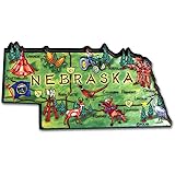 Amazon.com: Nebraska Jumbo State Magnet by Classic Magnets, Collectible ...