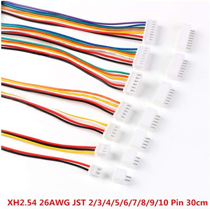 10 Sets JST XH2.54 XH 2,54 mm Drahtkabelstecker 2/3/4/5/6/7/8/9/10 Pin Pitch Male Female Plug ...