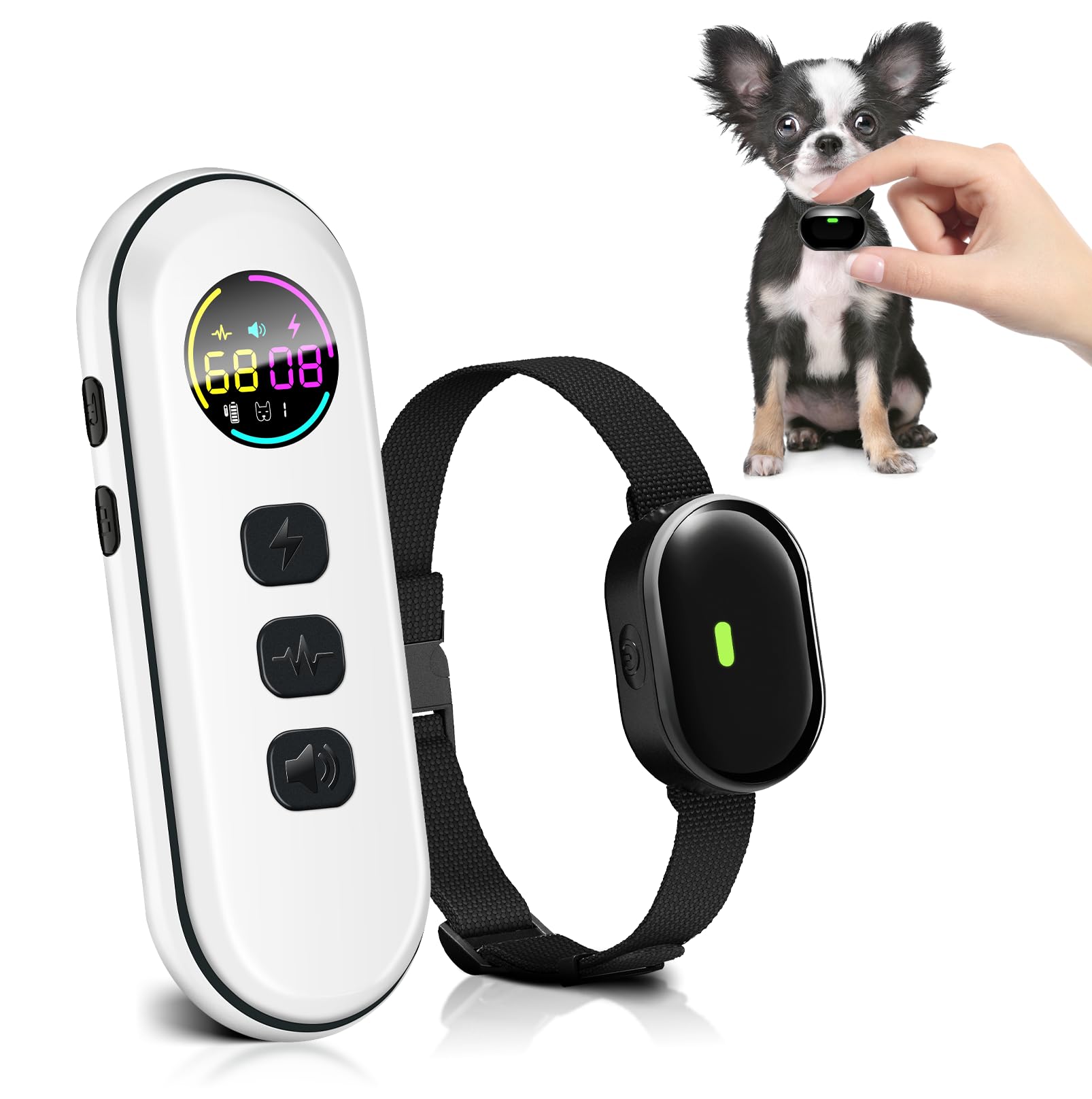 Ultra-Small Dog Shock Collar, Ultra-Light & Thin Dog Training Collar ...