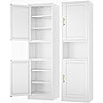 Amazon.com: Ckzbx Tall Narrow Storage Cabinet 66.93" H Tall Bathroom ...