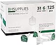 Amazon.com: BH Supplies Pen Needles 31 Gauge - 1/4", 6mm (Pack of 125 ...